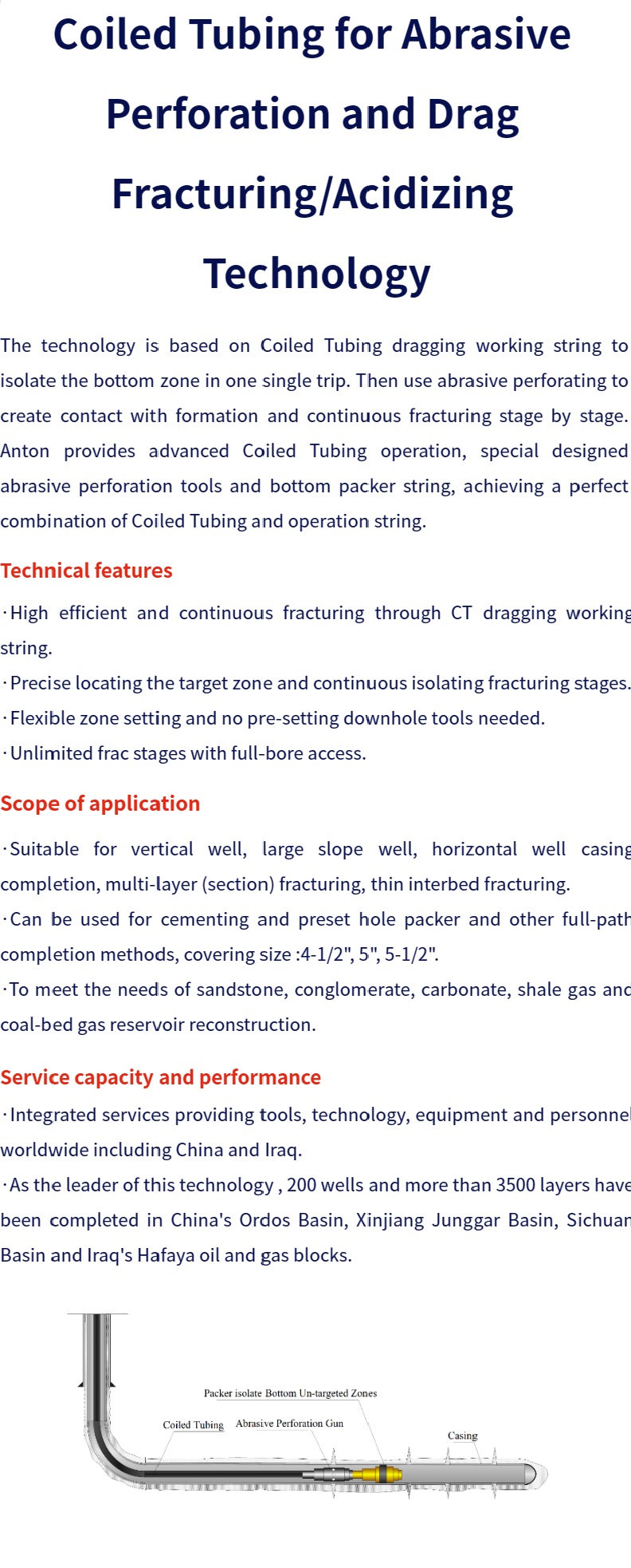 Coiled Tubing for Abrasive Perforation and Drag-fracturing/Acidizing ...